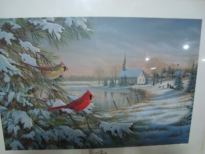 Sam Timm Yuletide Cardinals with Pencil Remark S/N 123/950 | eBay