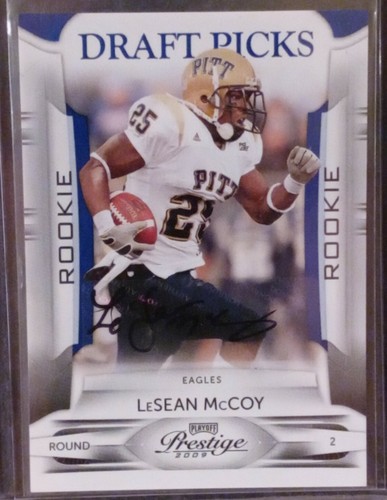 LeSean McCoy #29/99 Auto 2009 Playoff Prestige Draft Picks RC Rookie ...