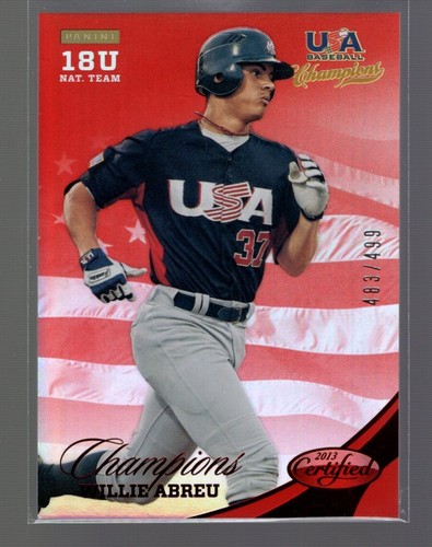 2013 Panini USA Baseball Champions - Certified National Team Mirror Red ...