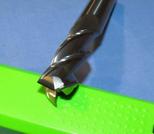 USED Helical 3/4″ Diam 3 Flute Carbide Sharp End Mill 2-1/4" LOC 5" OAL ...