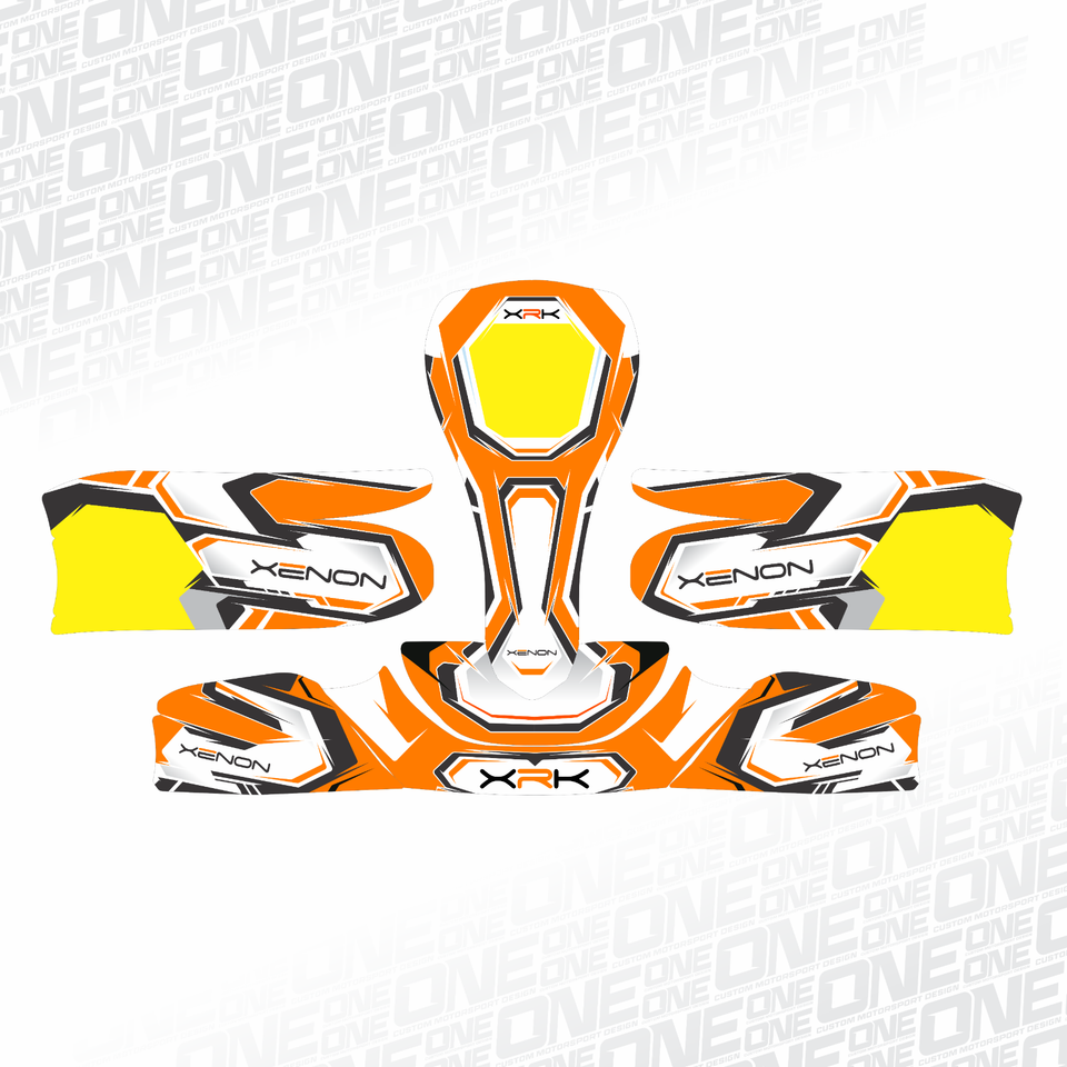 Xenon- Kart Graphic- Go Kart Sticker Wrap- OTK- KG- Rotax- One Custom ...