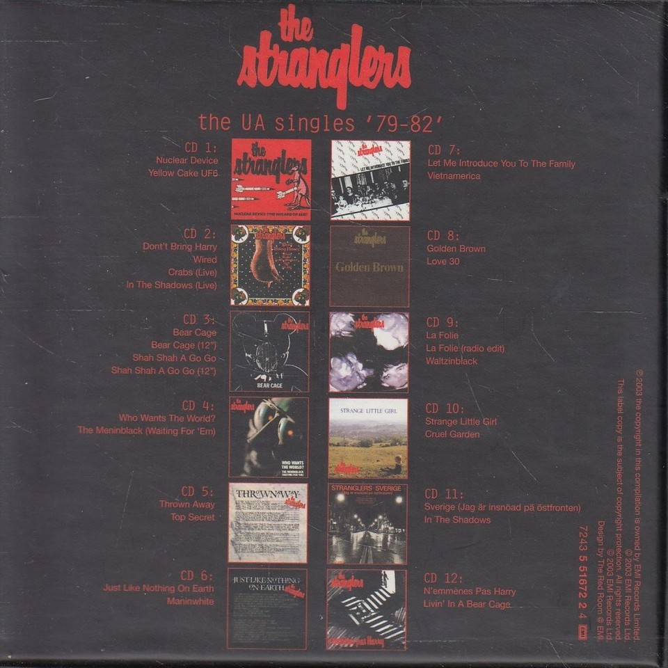 THE STRANGLERS "The UA Singles '79-'82" 12 CD-Box | eBay UK
