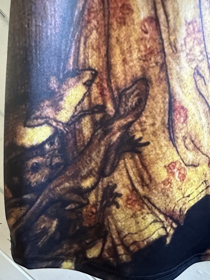 Black Milk Mini Skirt Singlet Dress Alice In Wonderland Trippy Acid ...