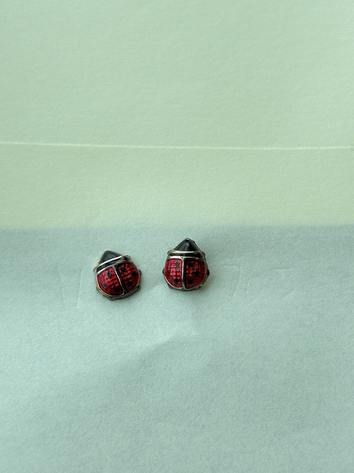JCM 14k Solid Yellow Gold Earrings Cute Lady Bug Piercing 0.4 Grams | eBay