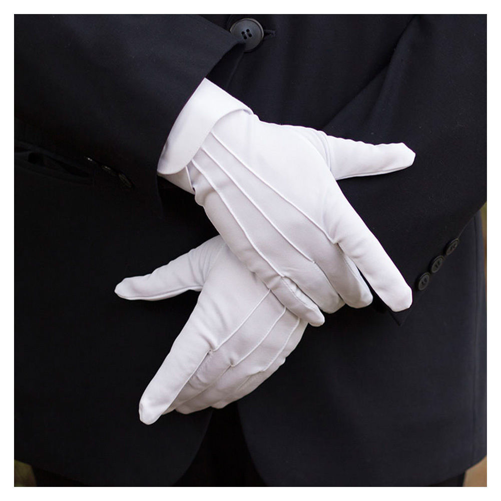 UNISEX WHITE WAITERS SERVING GLOVES SUPER QUALITY WAITERS GLOVE ...