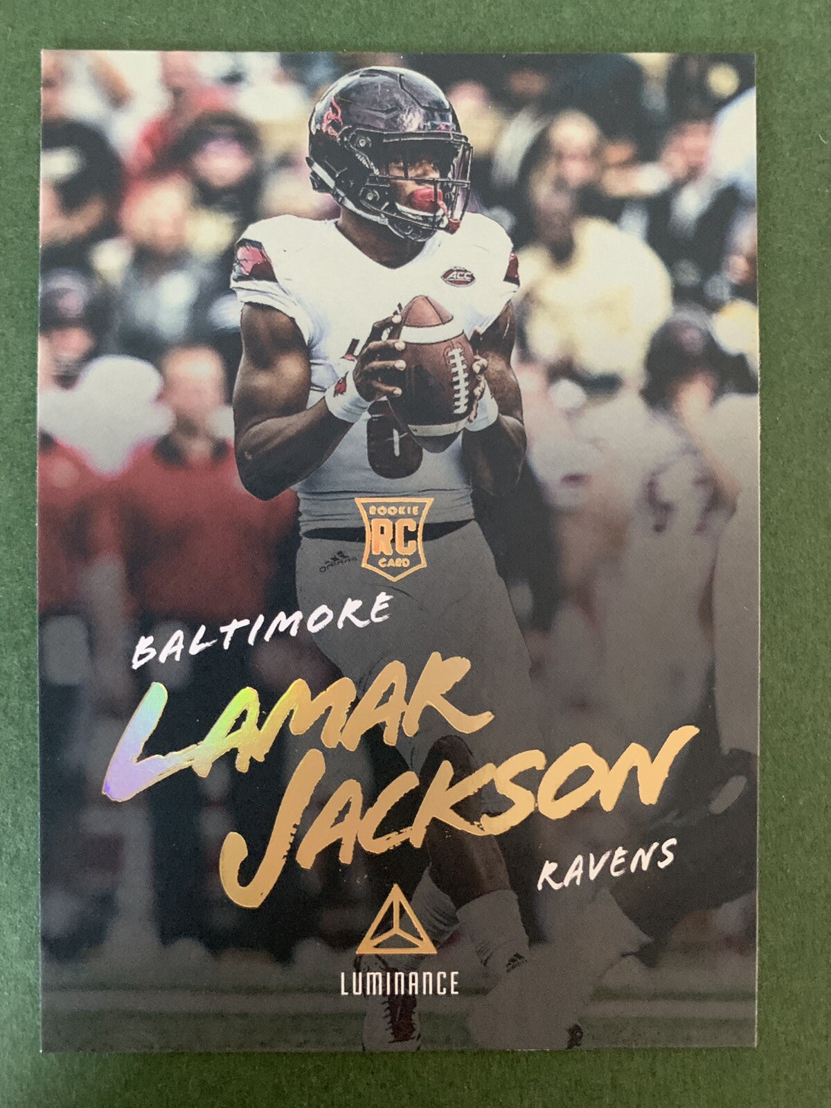 2018 Panini Luminance Lamar Jackson Rookie Card RC Baltimore Ravens ...