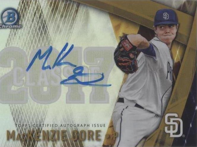 2017 Bowman Draft - Class of 2017 Autographs Mackenzie Gore #C17A-MG ...