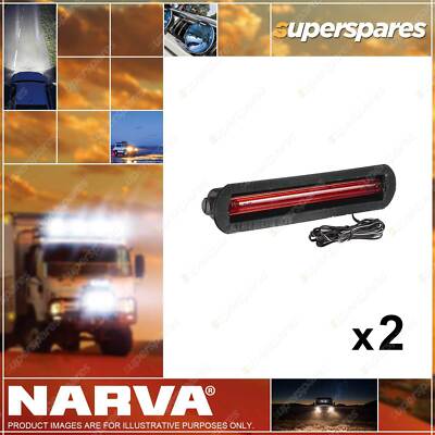2 x Narva Universal 12V LED High Level Brake Lights Sedan Hatchback ...