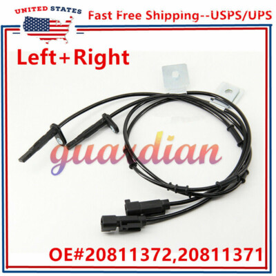 Front LH & RH ABS Wheel Speed Sensor kit For Chevrolet Equinox Terrain ...