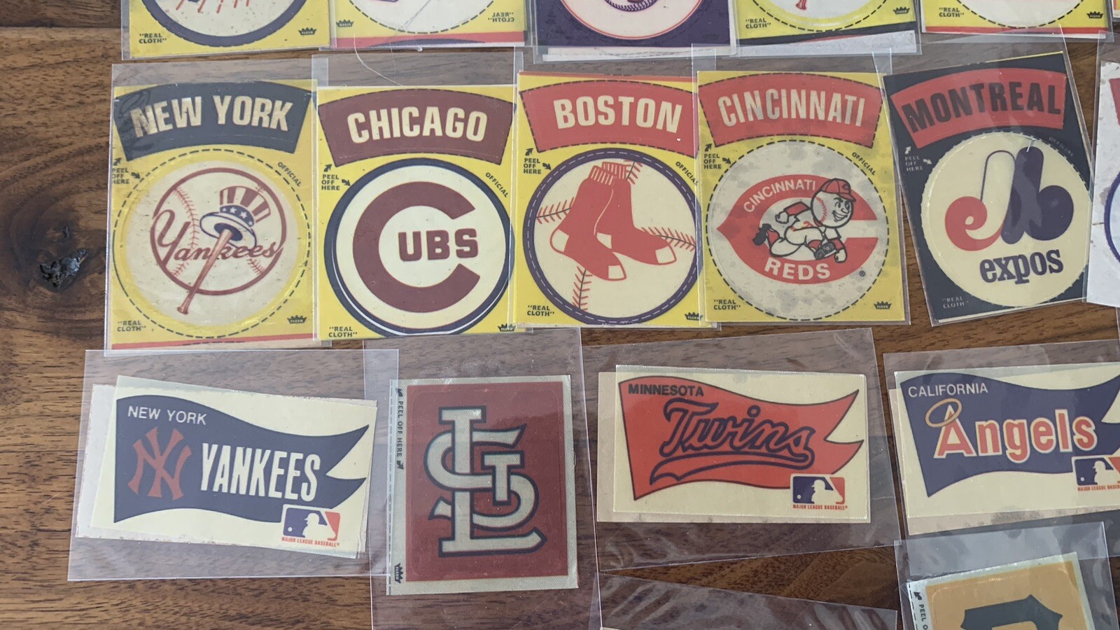 1968-1972 FLEER "CLOTH BASEBALL TEAM STICKERS LOT OF 29 | eBay