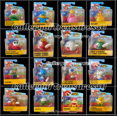 Super Mario 2.5" Figure Magikoopa Peach Daisy Shy Guy Cheep Boo Wendy ...