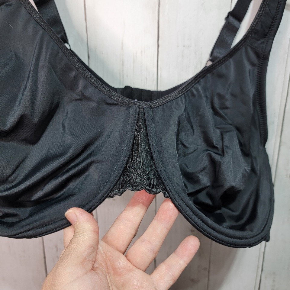 Avenue Body Women's Black Underwire Full Figure Bra Size 46DDD Lace No ...