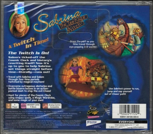 Sabrina: The Teenage Witch -- A Twitch in Time (Sony PlayStation 1 ...