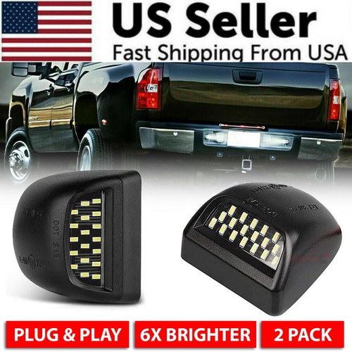 BRIGHT SMD LED License Plate Lights Lamp For Chevy Silverado Avalanche ...