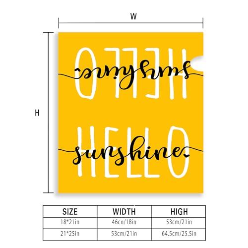 Spring Summer Mailbox Cover 21x18 21x18 inch 07.hello Sunshine Mailbox ...