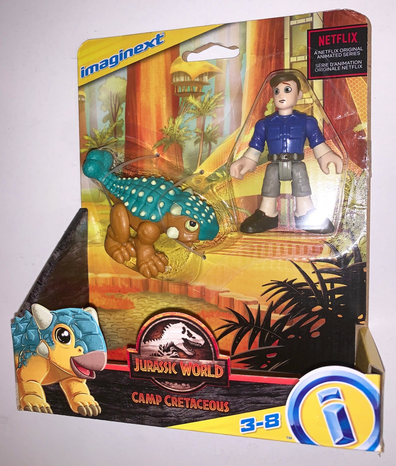 Jurassic World CAMP CRETACEOUS Ankylosaurus Bumpy & Ben and Pterodacty ...