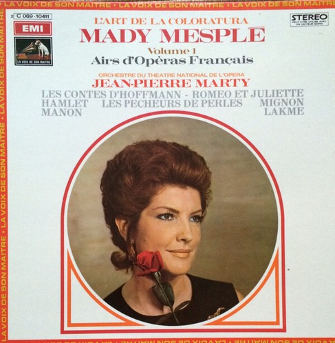 Mady Mesplé, Jean-Pierre Marty L'Art De La Coloratura Volume 1 LP3846 ...