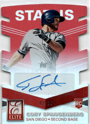 2015 Elite Signature Status Pink #17 Cory Spangenberg 03/10 San Diego ...