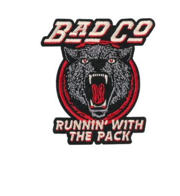 BAD COMPANY - RUNNIN WITH THE PACK - EMBROIDERED PATCH - BRAND NEW ...