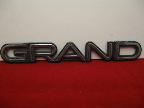 1992-1995 Pontiac "Grand" Am Chrome Plastic Script Emblem OEM | eBay