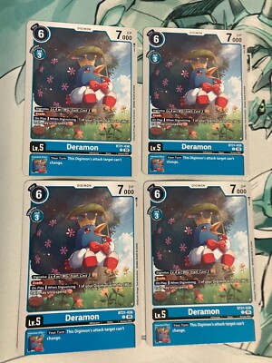 4x Deramon BT21-038 C (Playset) Digimon CCG | World Convergence NM | eBay