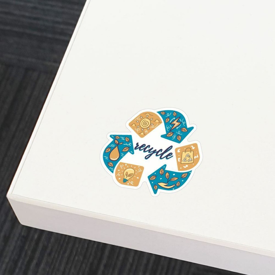 Recycle Sticker Decal Reuse Recycle Environment Eco Friendly Funny | eBay