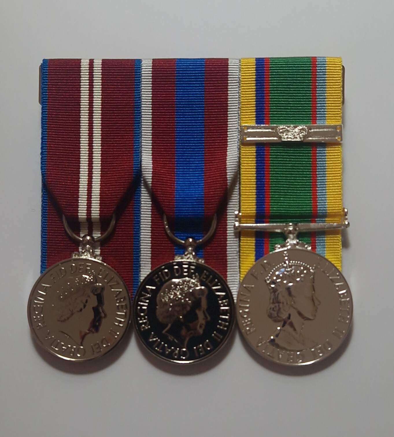 Diamond, Platinum Jubilee & Cadet Force 2nd Award Medal Court Mounted ...