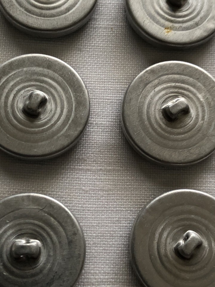 Lot Of Unusual Black & Gold Look Tin Backed Shank Buttons X 8 | eBay ...