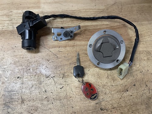 Kawasaki Ninja ZX6R ZX6 ZX600 07 08 2007 2008 OEM Lock Set Fuel Cap ...