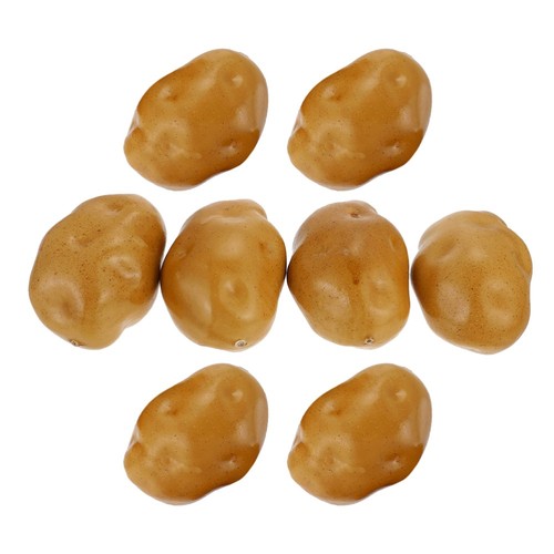 8pcs Artificial Potato Lifelike Fake Vegetable Party Artificial Potato ...