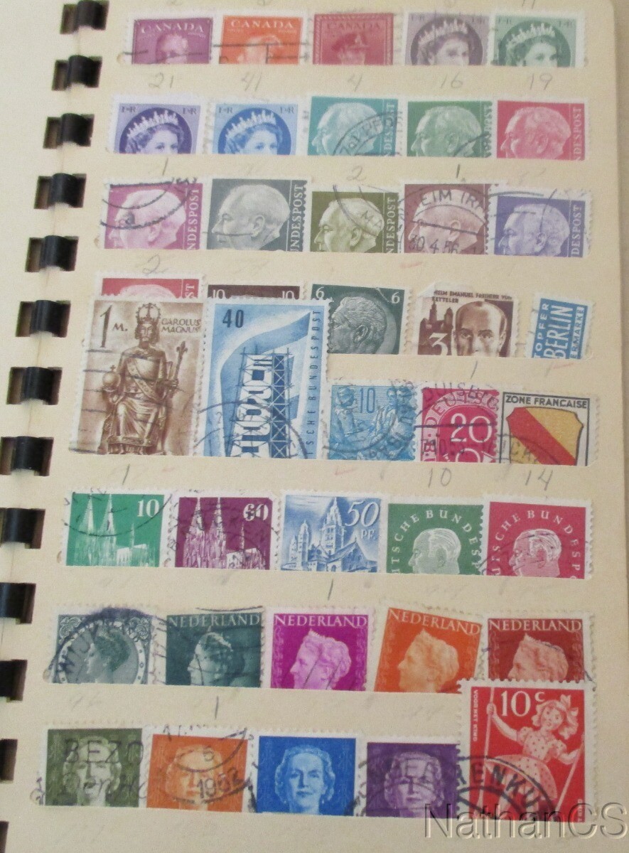 Stamp Stock Book with stamps | eBay