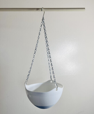 4set plastic Hanging Flower Pot Chain Plant Garden Home Decoration | eBay