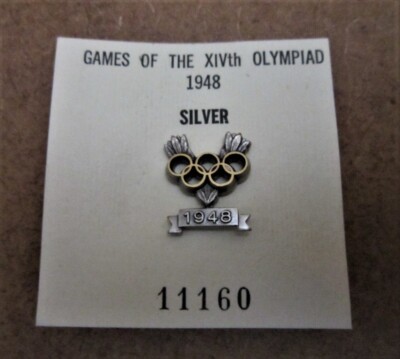 1948 LONDON OLYMPICS SILVER WINNER NUMBERED IOC PIN BADGE | eBay