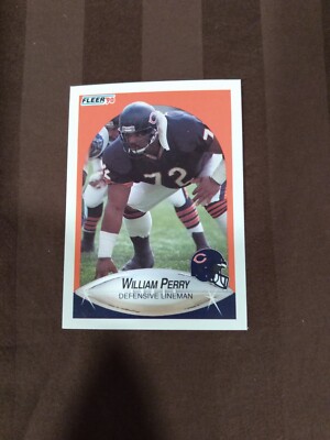 William Perry 1990 Fleer Update Rookie Card #U-113 Chicago Bears THE ...