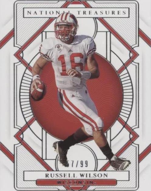 2021 Panini National Treasures Collegiate - Russell Wilson #3 /99 for ...
