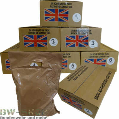 ORIGINAL BRITISCHE ARMEE MENÜ ARMY MRE EPA MEAL UK GB ESSEN FOOD FIELD ...