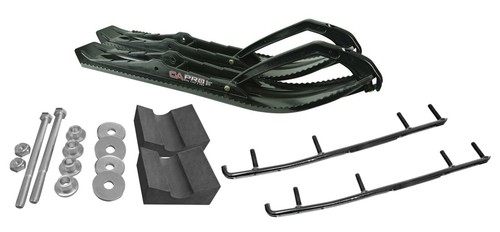 C&A Pro Black MTX Snowmobile Skis w/ 9" Shaper Bars Complete Kit ...