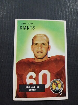 1955 Bowman Bill Austin #11 New York Giants🏈💥🏈 VG | eBay