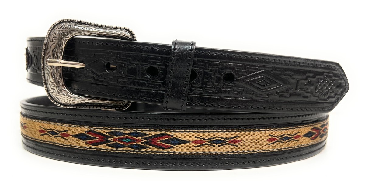 Cowhorse Saddle Men's Cody James Brantley Southwestern Woven Inlay ...