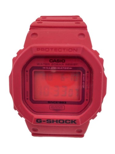 CASIO G-SHOCK DW-5635C-4JR Red Resin Quartz Digital Watch | eBay