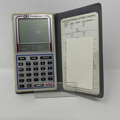 ASA CX-1 Pathfinder Flight Computer Aviation Navigation Calculator Case ...