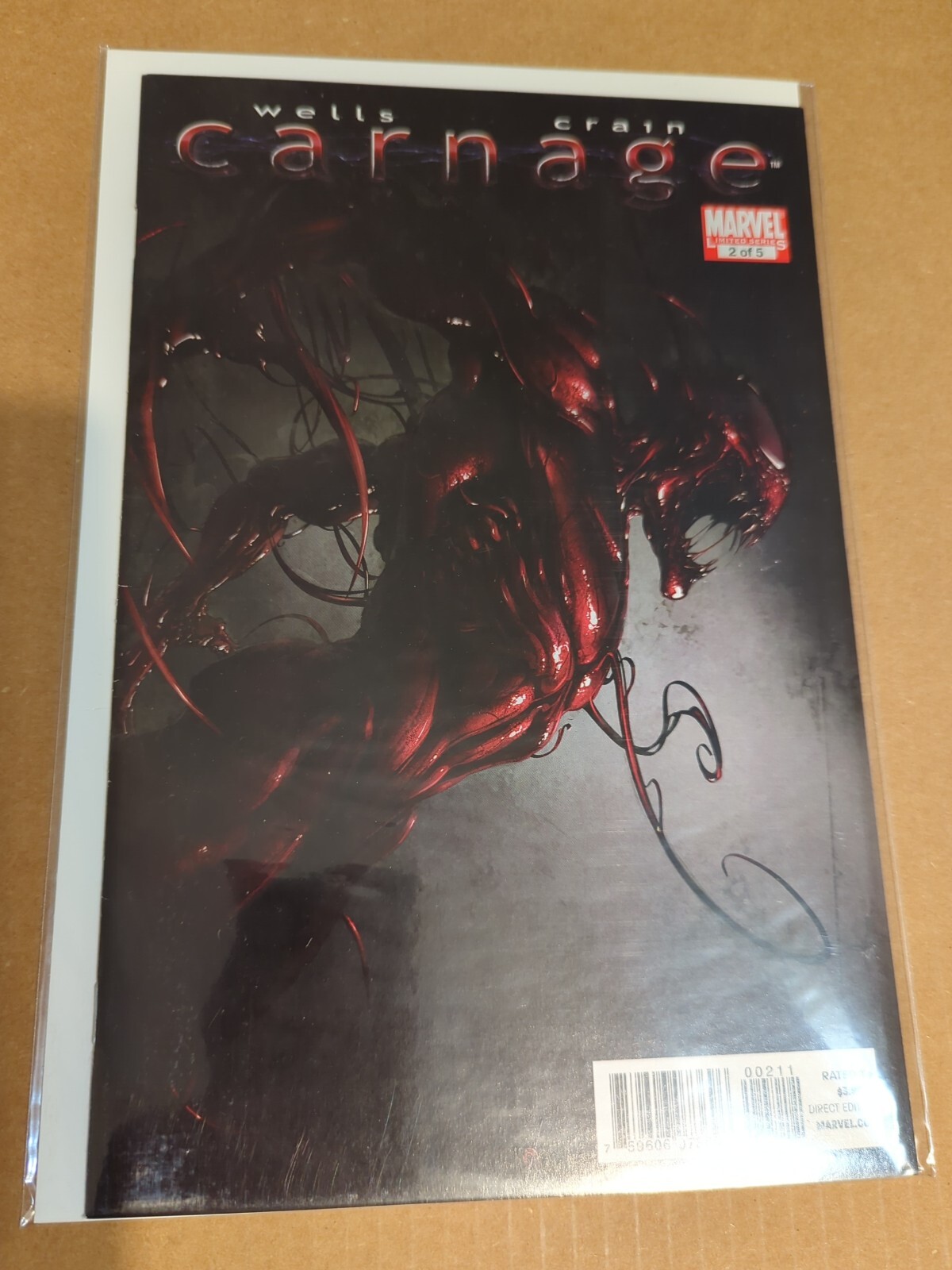 Marvel Comics Carnage 2 of 5 Limited Series Wells Crain 2010 new/unread ...