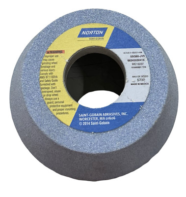 Norton 4" / 3" X 1-1/2" X 1-1/4" Toolroom Grinding Wheel Flaring Cup ...