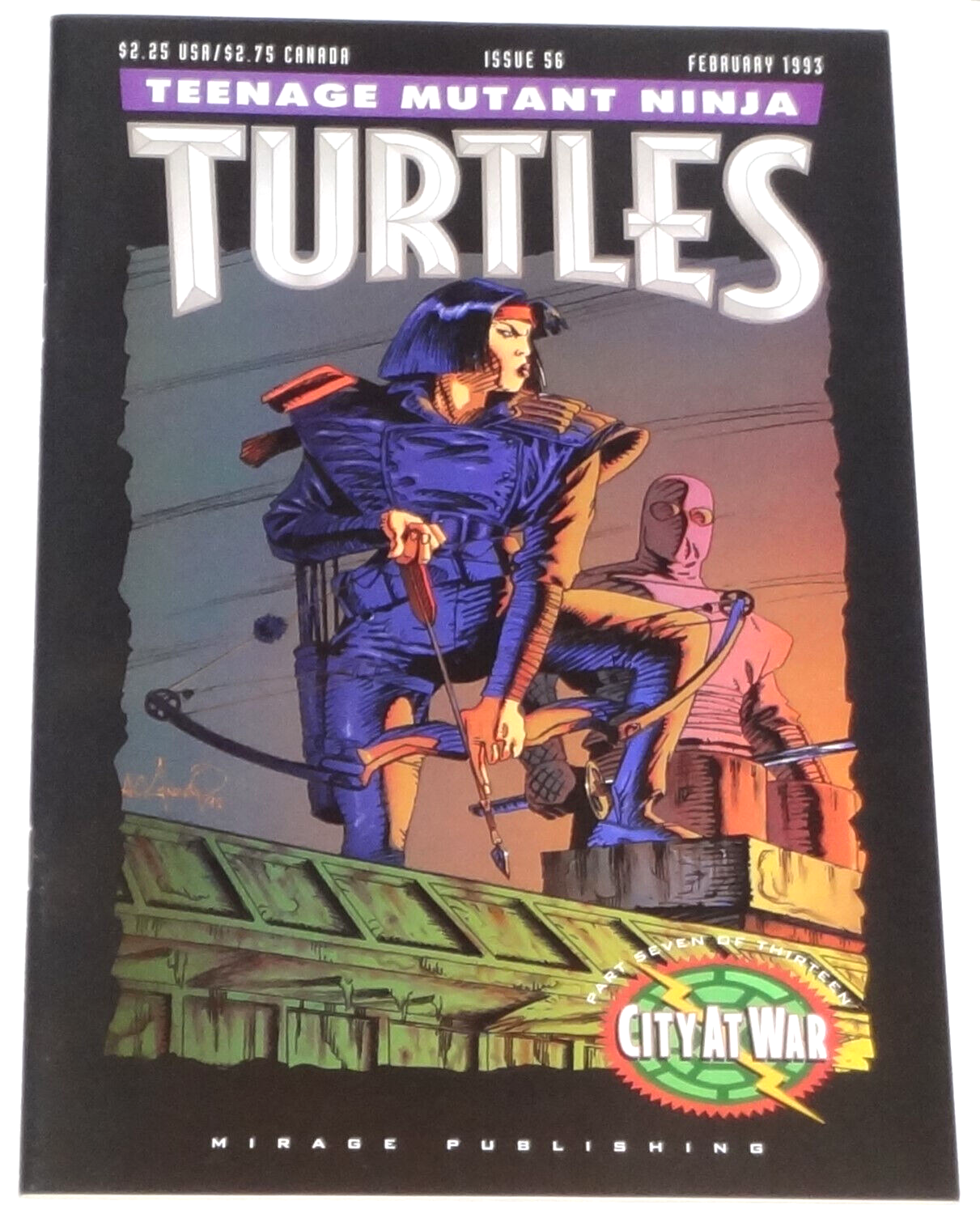 1993 TEENAGE MUTANT NINJA TURTLES 56 VF/NM MIRAGE STUDIOS CITY AT WAR ...