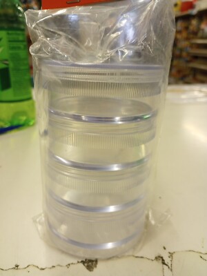 (2) South Bend Screw Together Plastic Stack Jars 2 & 3/4 ~ NEW Fishing ...