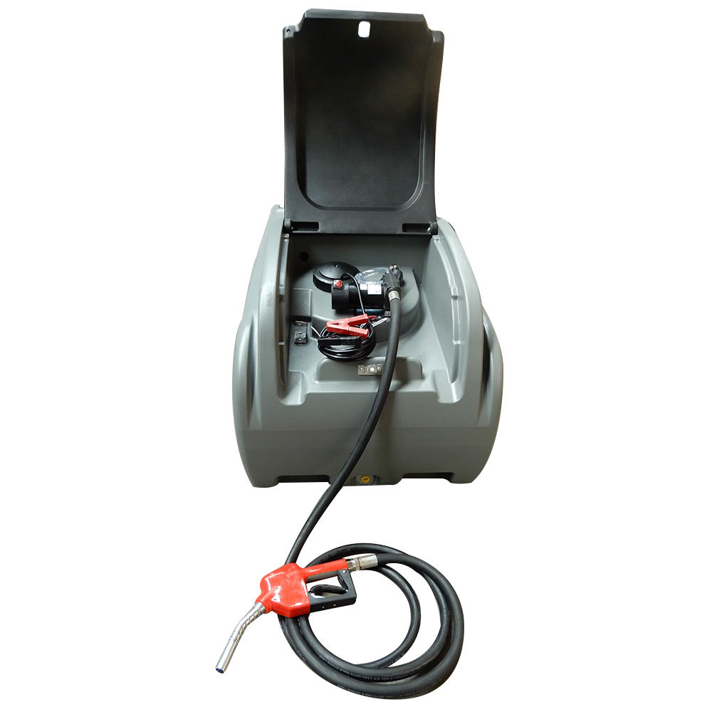 12v 400 Litre Diesel Fuel Pod Tank 40lpm Pump Kit Lockable Lid for sale ...