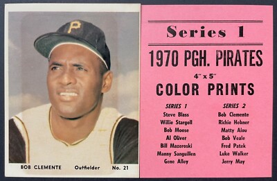 1970 Lot of Pittsburgh Pirates Color Prints MLB Baseball VTG Roberto ...