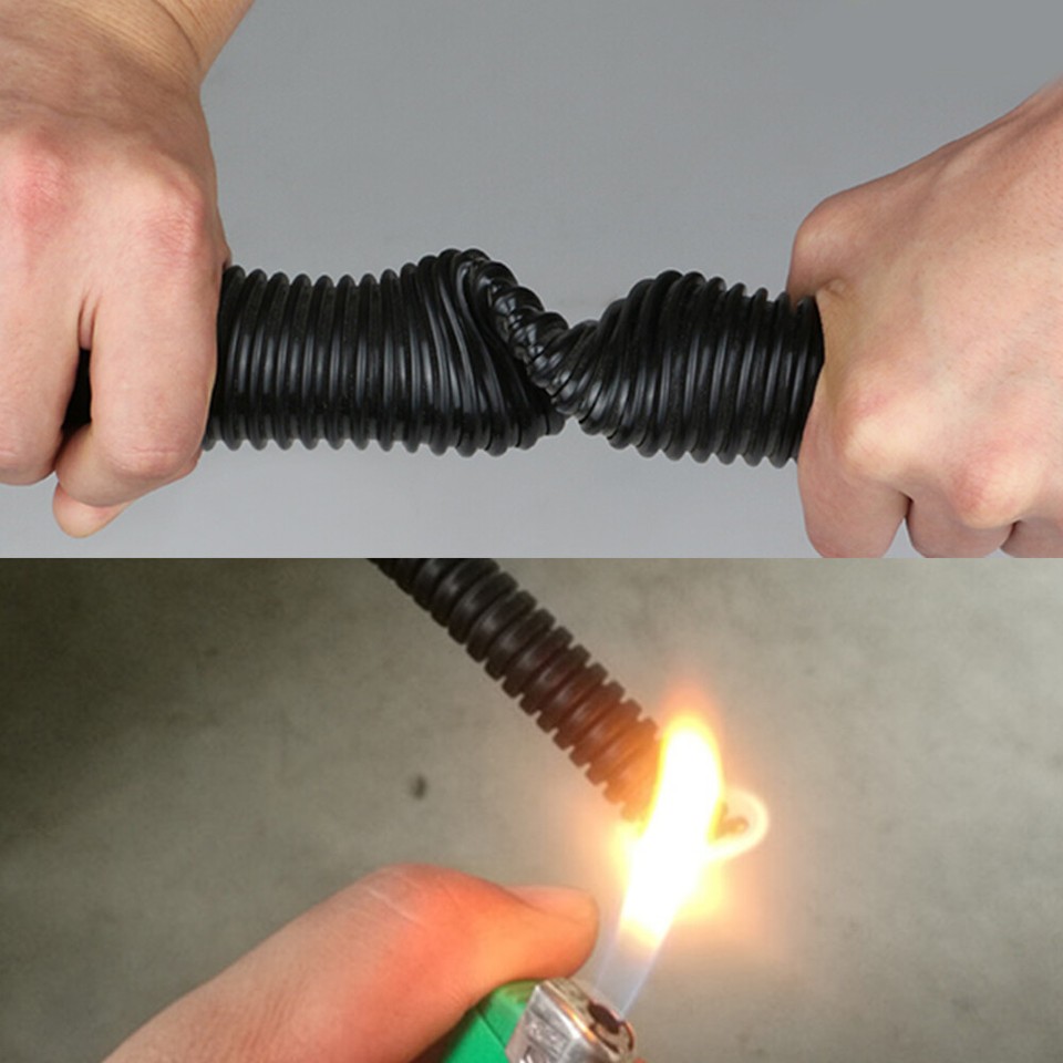 Split Conduit Wire Loom Tubing Wrap Protector Cable Sleeve Flex but ...