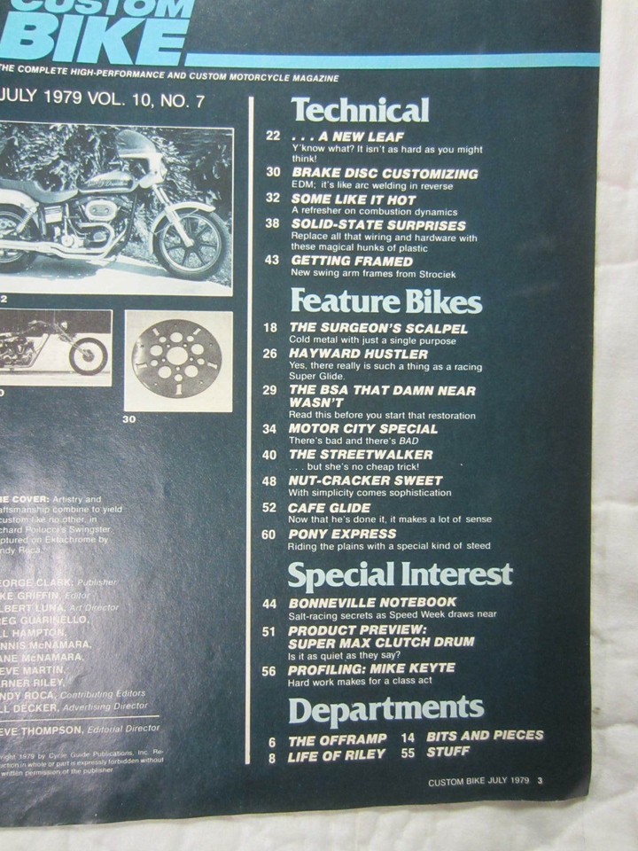CUSTOM BIKE-Magazine July 1979 | eBay