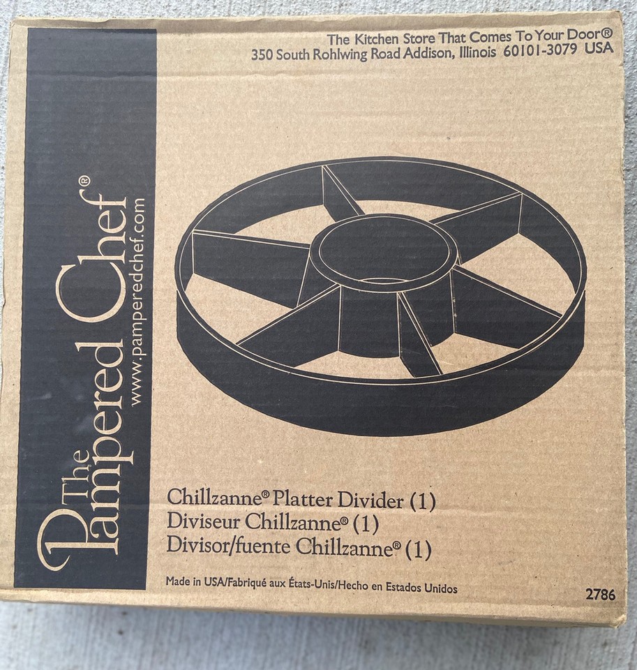 Pampered Chef Chillzanne Platter Divider #2786 Plastic 14" 6 Sections ...